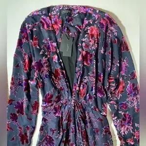 rag & bone | Dresses | Nwt 525 Rag Bone Silk Burnout Velvet Pink Red ...
